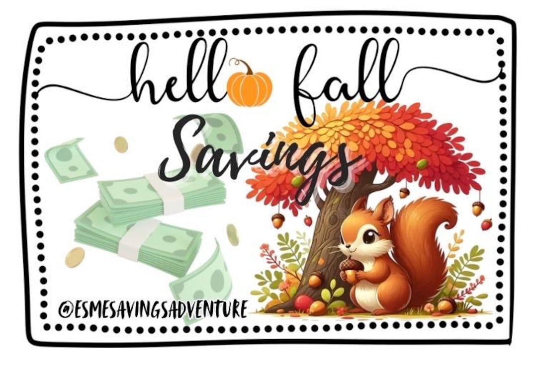 A5 Hello Fall Savings - Etsy