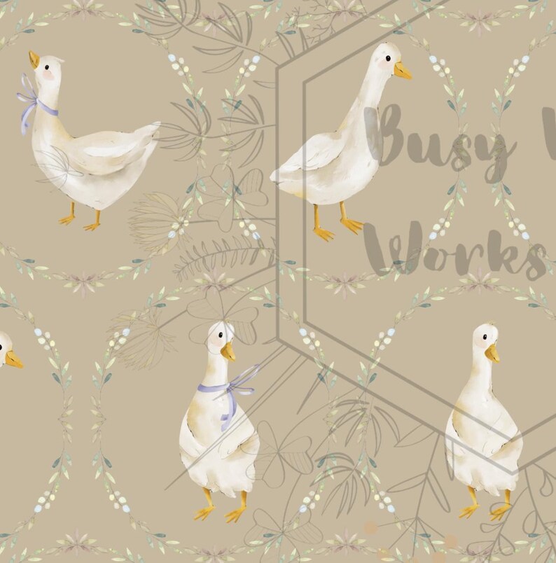 Silly Goose-seamless Digital PNG Pattern - Etsy