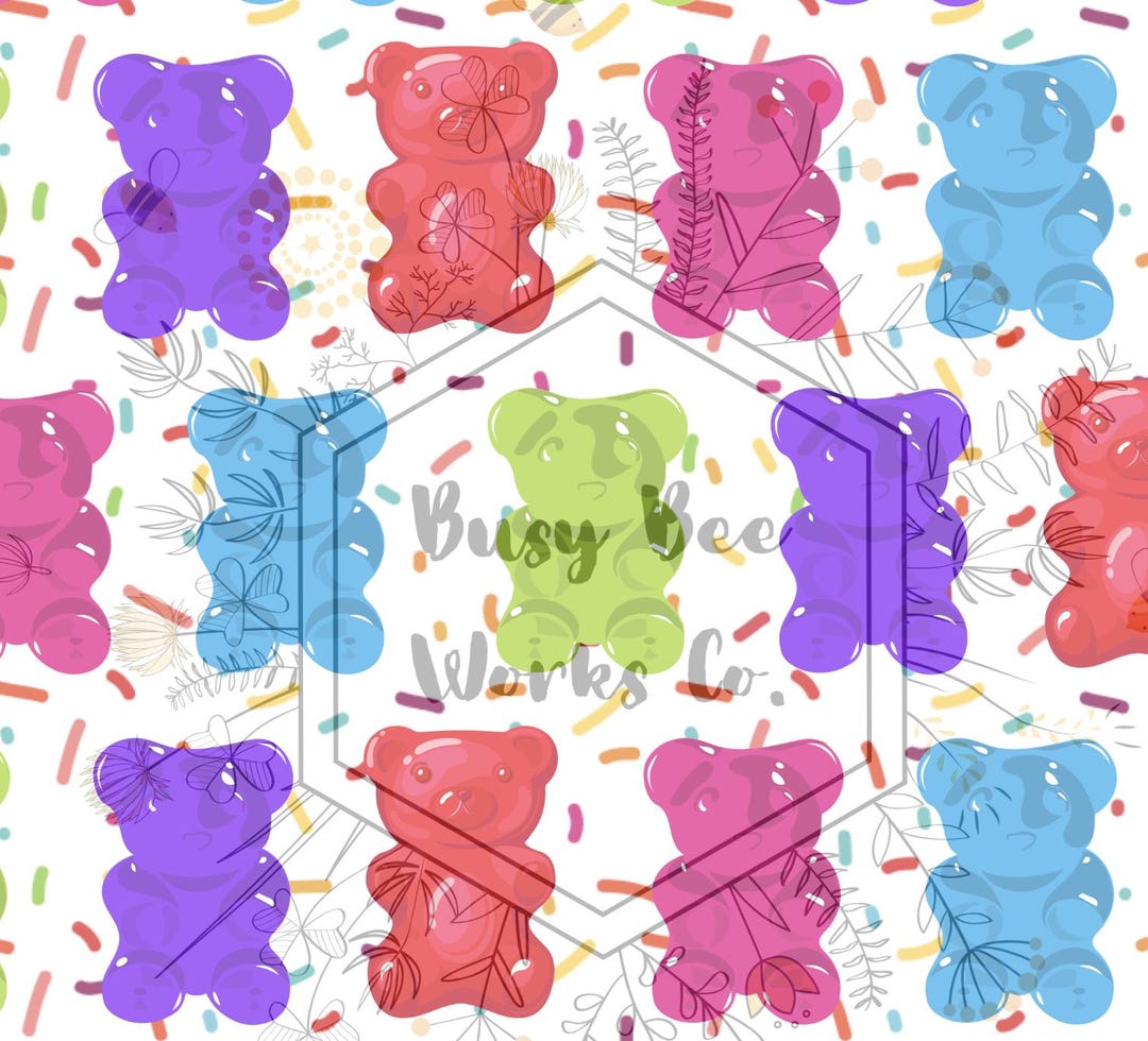 Gummy Bear-seamless Digital PNG Pattern - Etsy