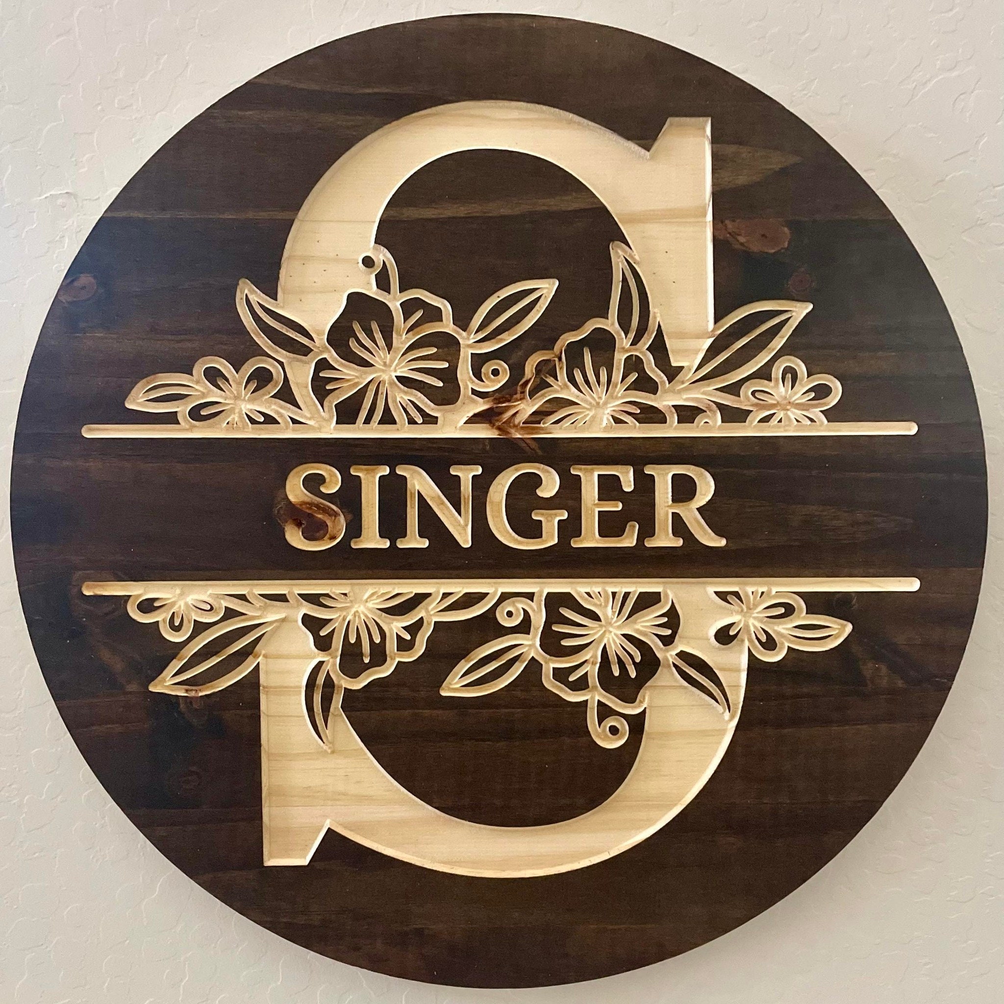 Carved Personalized Monograms Wedding Present Anniversary - Etsy