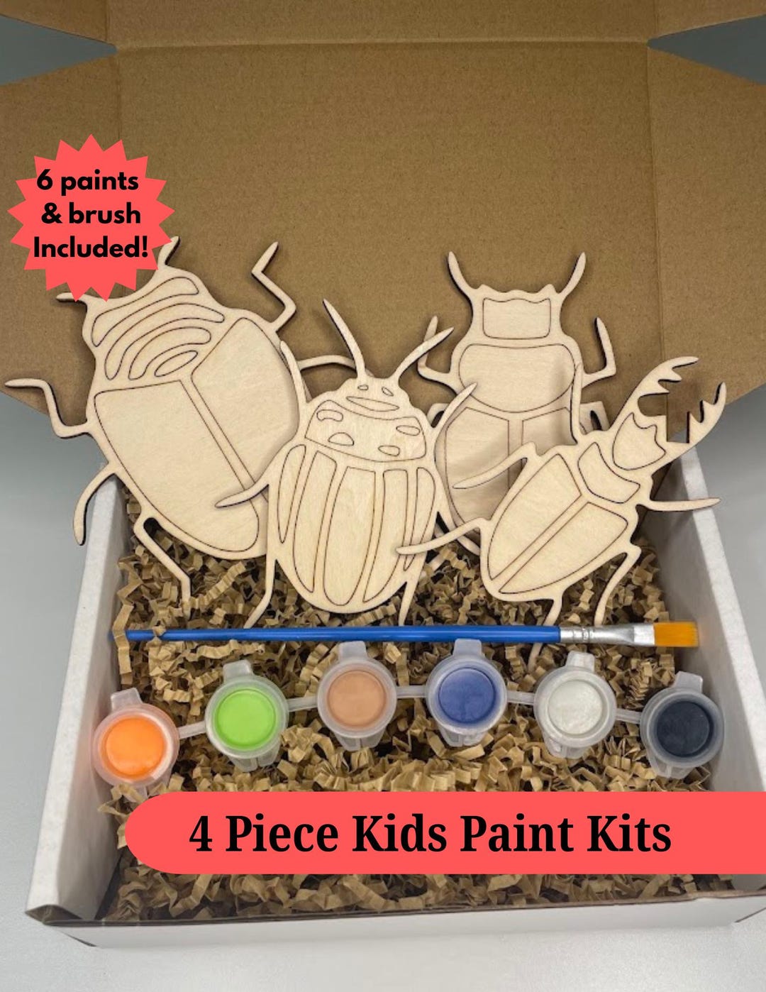 Beetles and Bugs Craft Kits for Kids, Paint Kits, Kids Crafts, DIY ...