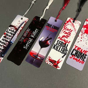 True Crime Bookmarks, Perfect Gifts for Readers Mystery Books Thriller Books Horror Books Crime ...