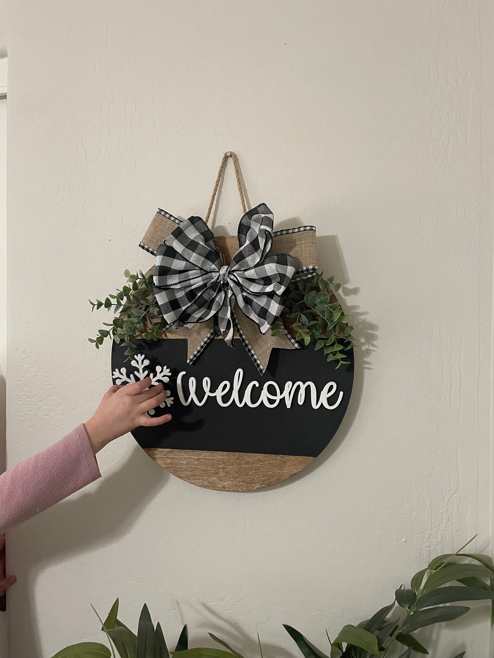 Interchangeable Holiday Welcome Door Hanger, Magnet Door Hanger Welcome ...