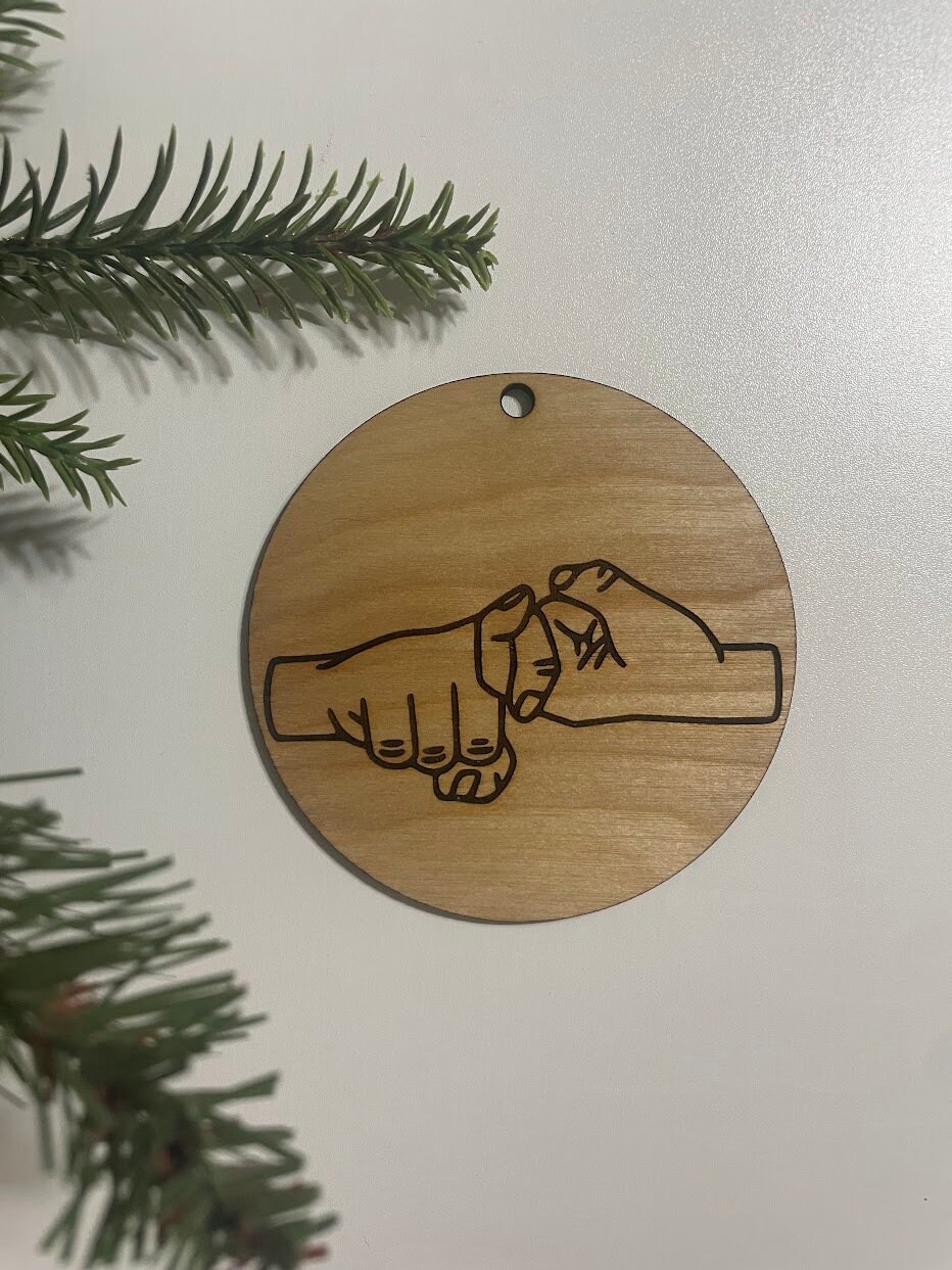 ASL Friend Ornament, ASL Christmas Ornaments, Friend Sign, American ...