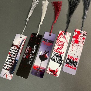 True Crime Bookmarks, Perfect Gifts for Readers Mystery Books Thriller Books Horror Books Crime ...