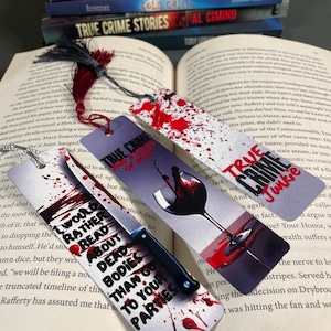 True Crime Bookmarks, Perfect Gifts for Readers Mystery Books Thriller ...