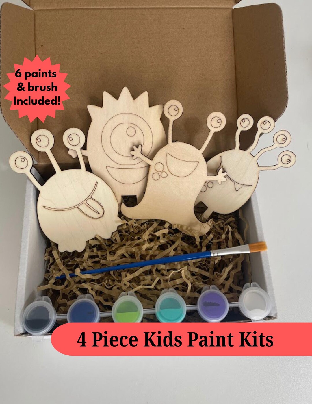 Monster Craft Kits for Kids, Monster Paint Kits, Kids Crafts, DIY ...
