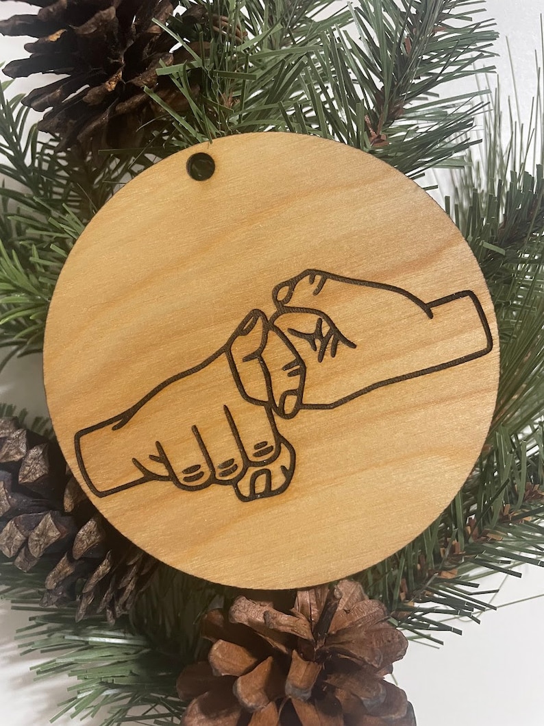 ASL Friend Ornament, ASL Christmas Ornaments, Friend Sign, American ...