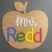 Personalized Teacher Apple Wall Decor, Classroom Hanger, Teacher ...
