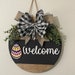 Interchangeable Holiday Welcome Door Hanger, Magnet Door Hanger Welcome ...
