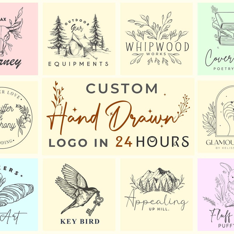 Hand Drawn Logo - Etsy