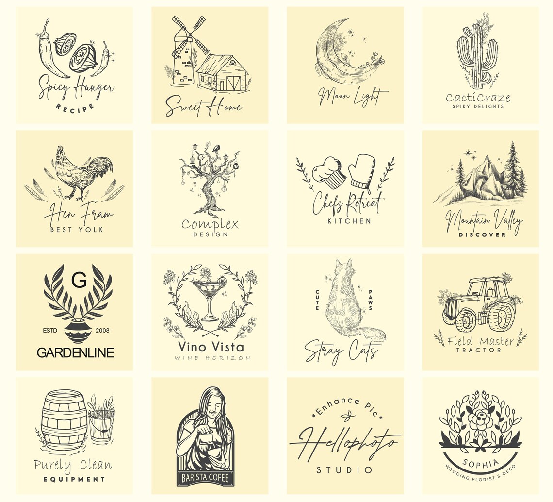 Customized Logo, Custom Hand Made Logos, Photography Logos, Wedding ...