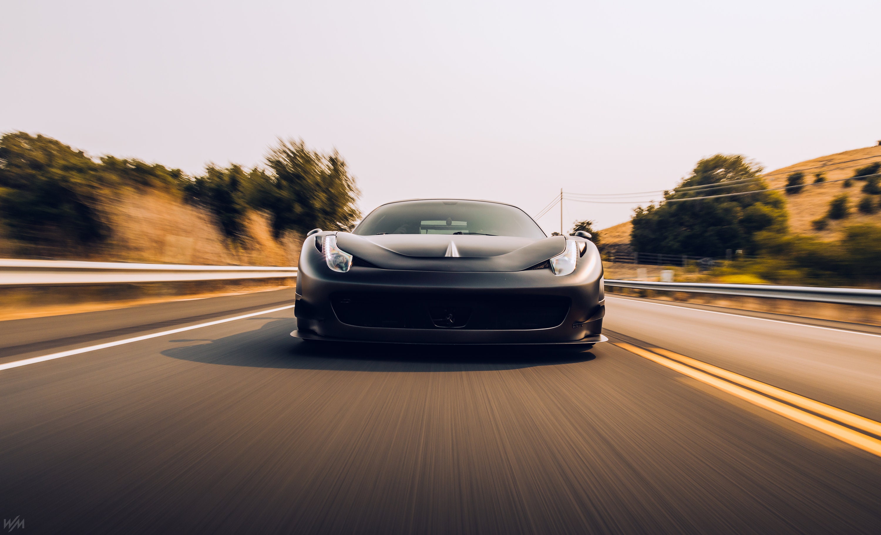 Black Ferrari 458 Poster - Etsy