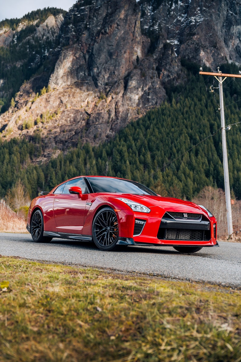 Red Nissan R35 GTR Poster - Etsy