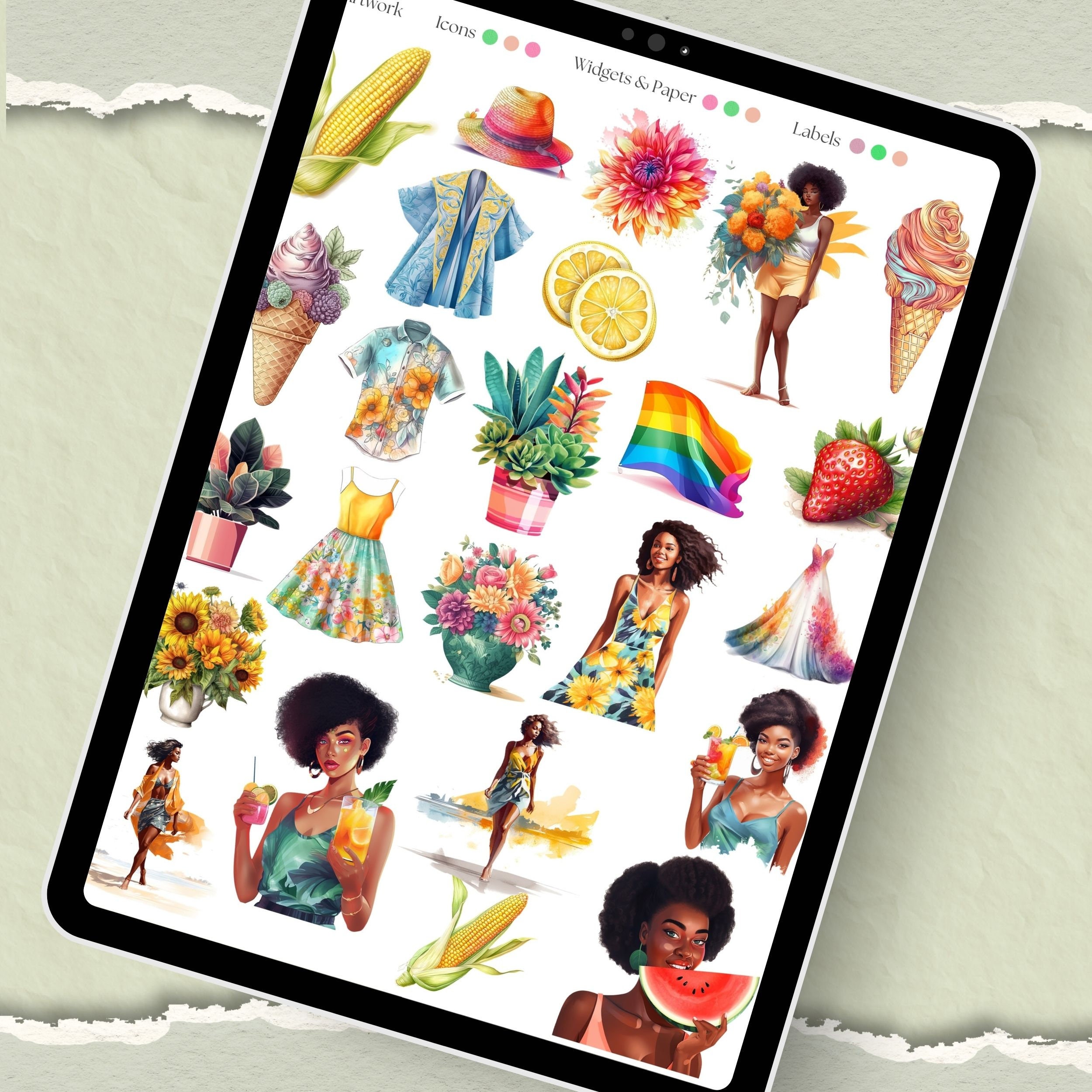 June Goodnotes Stickers May Digital Stickers for Goodnotes Black Girl ...