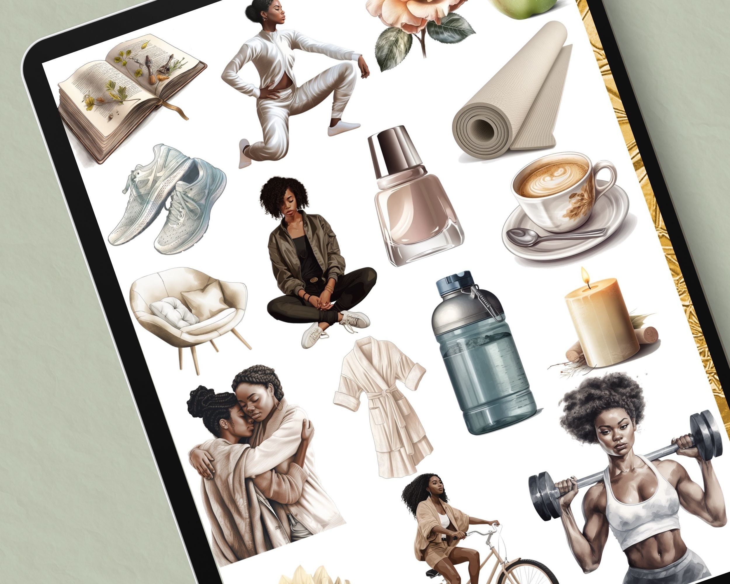 Self Care Stickers for Goodnotes 50 Selfcare Digital Stickers Goodnotes ...