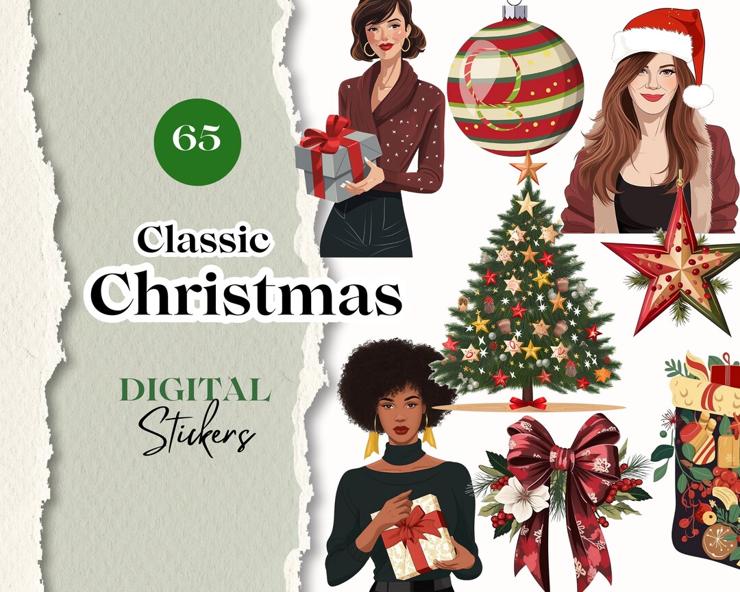 Holidays Digital Stickers for Goodnotes | 65 Christmas GOODNOTES ...