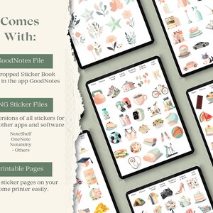 Daily Life Digital Sticker | 180 GOODNOTES Stickers Digital Planner ...