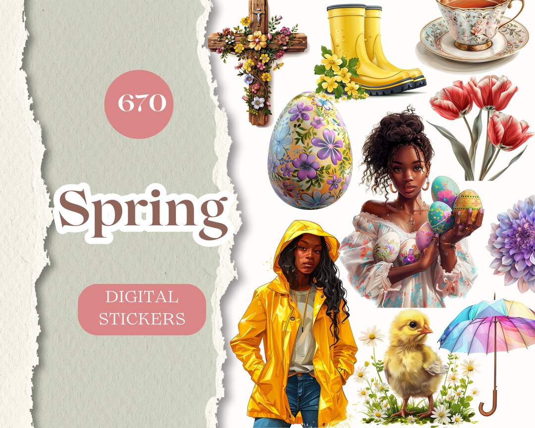 Spring Goodnotes Digital Stickers Goodnotes Spring | 670 GOODNOTES ...