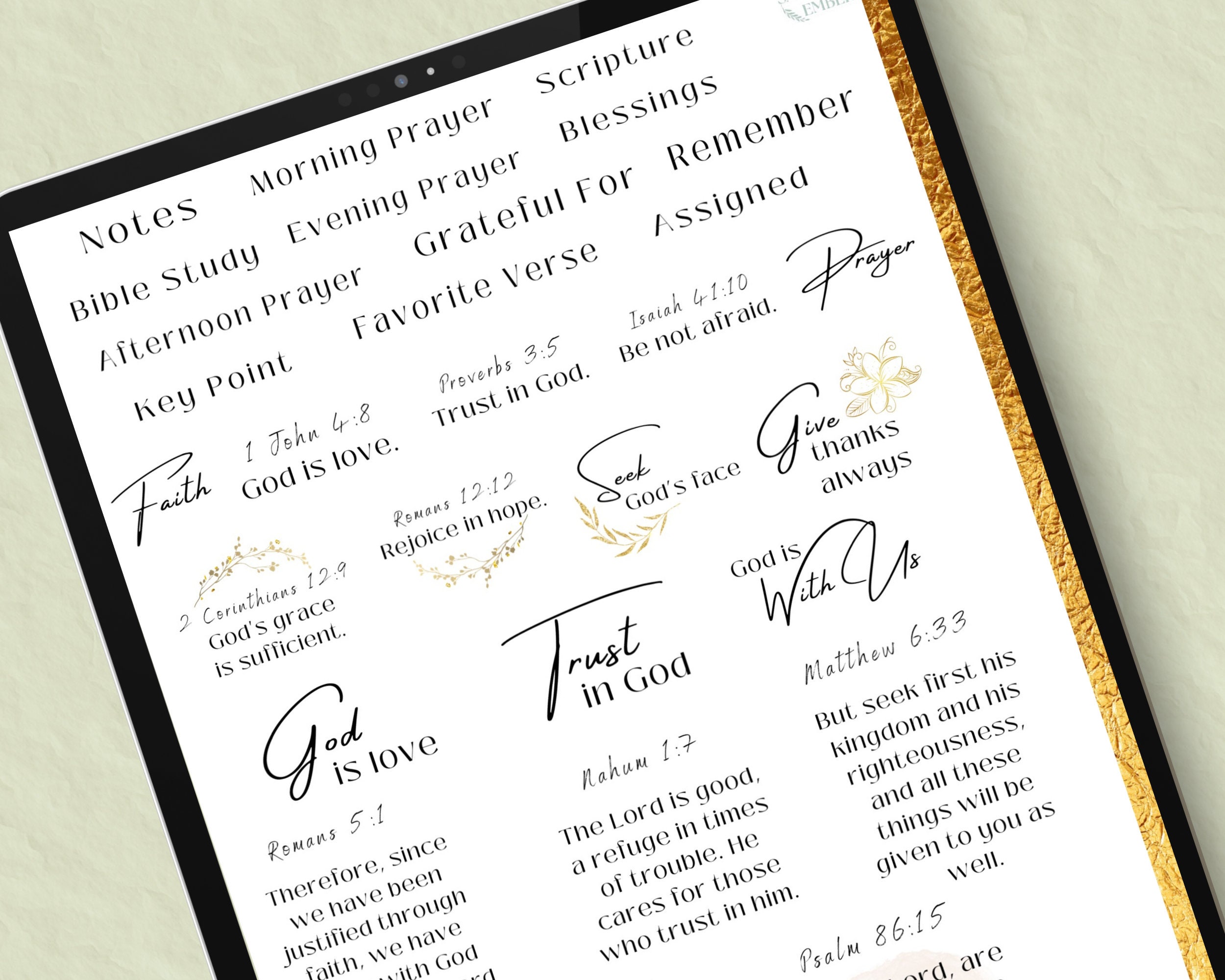 Neutral Bible Goodnotes Stickers for Digital Planners Christian Bible ...