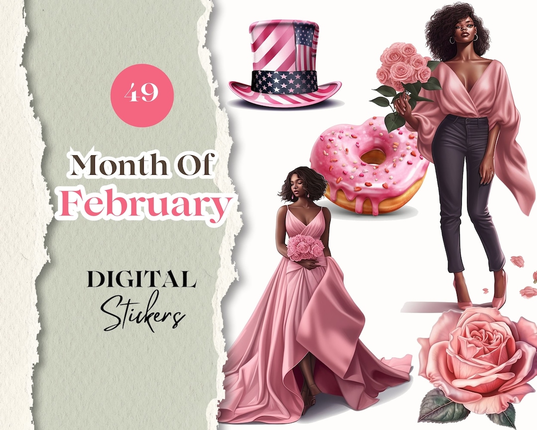 February Goodnotes Stickers Holidays Digital Sticker for Goodnotes | 49 ...