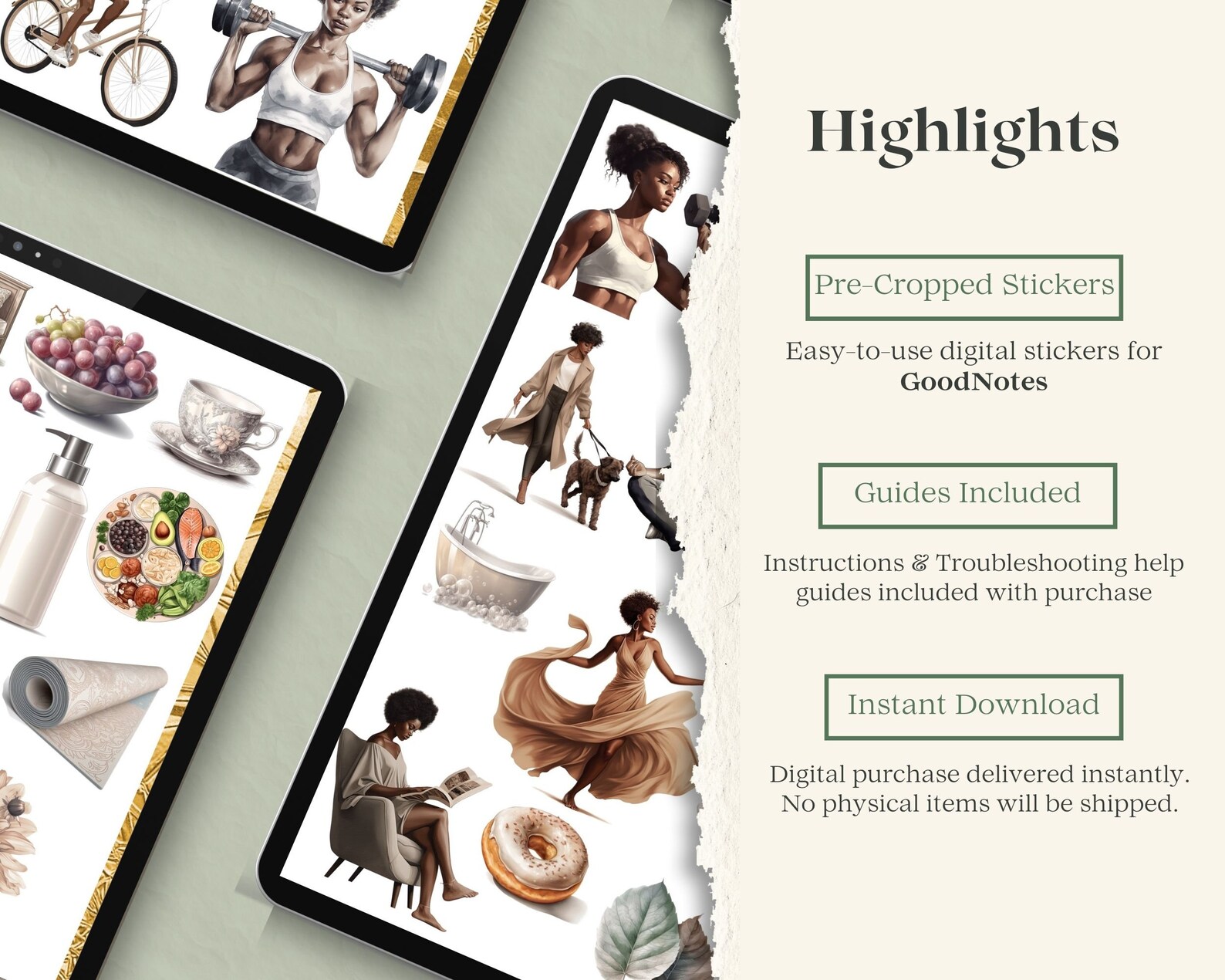 Self Care Stickers for Goodnotes 50 Selfcare Digital Stickers Goodnotes ...