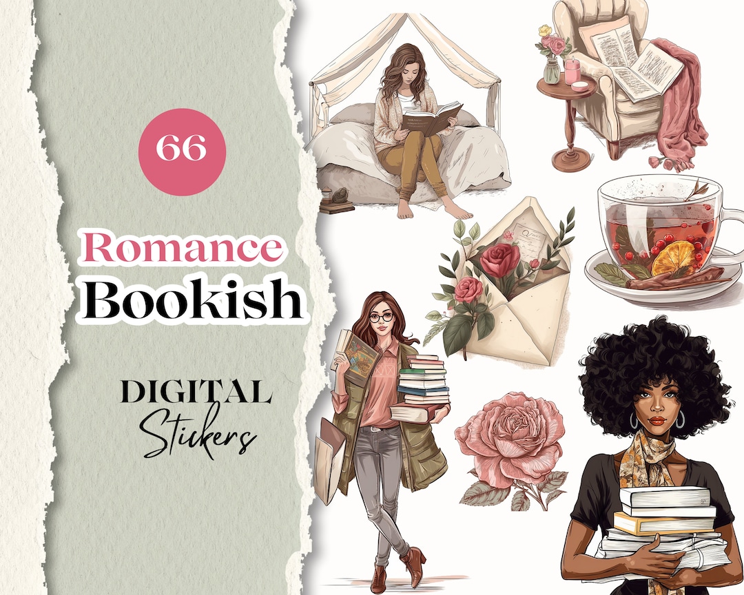 Reading Stickers for Goodnotes 66 Bookish Goodnotes Stickers Reading ...