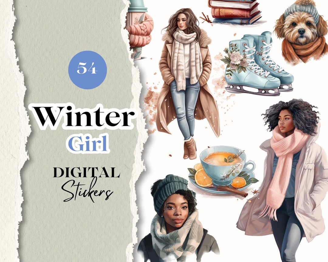 Digital Stickers for Goodnotes Winter 54 Winter Digital Stickers ...