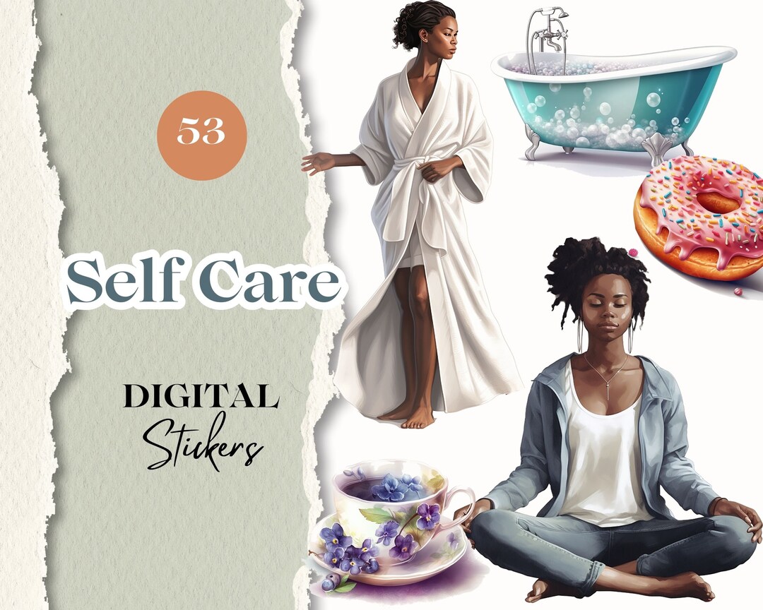 Self Care Stickers for Goodnotes 53 Selfcare Digital Stickers Goodnotes ...