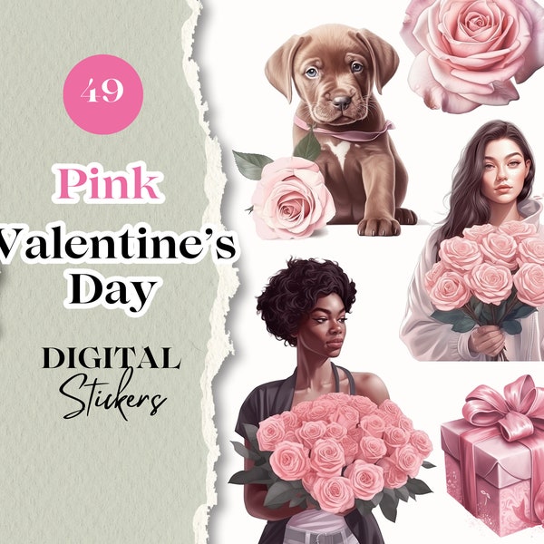 Stickers Valentine - Etsy