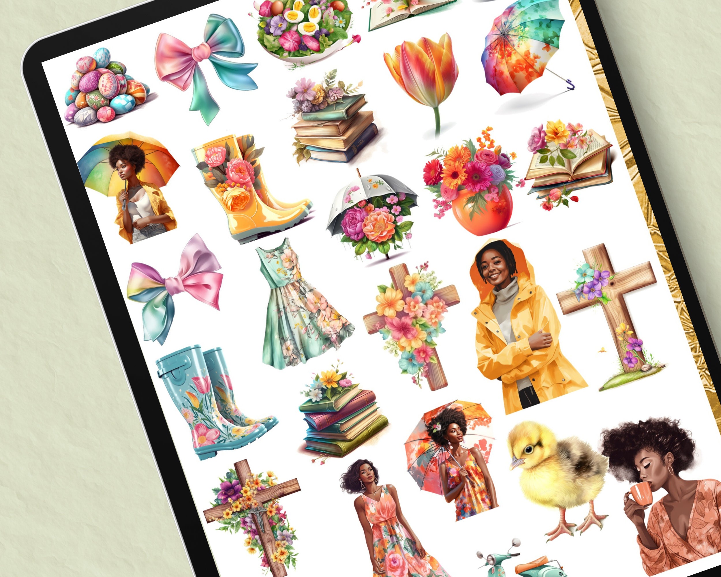 April Goodnotes Stickers Holidays Digital Stickers for Goodnotes 84 ...