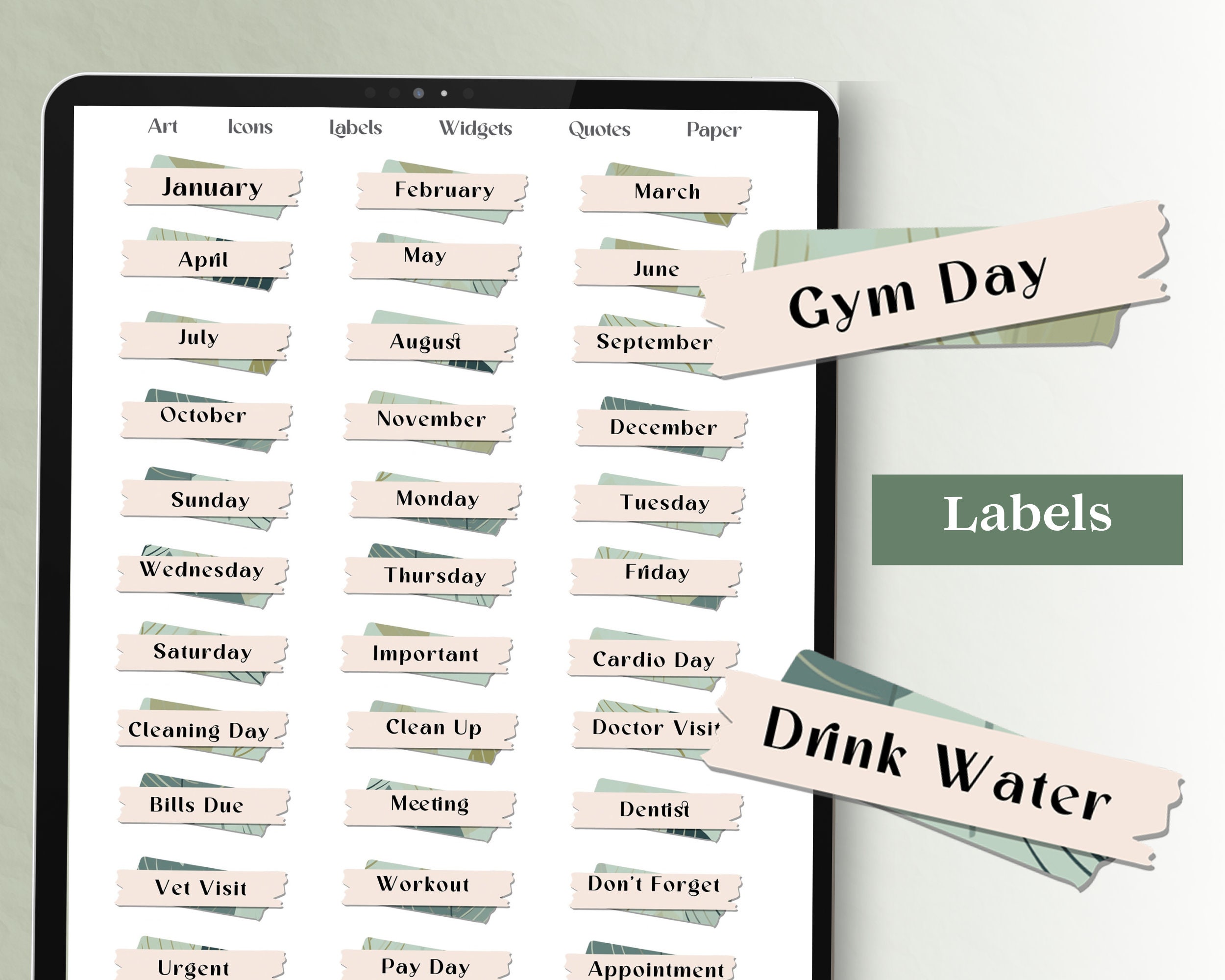 Self Care Stickers Goodnotes 330 Goodnotes Planner Stickers Everyday ...