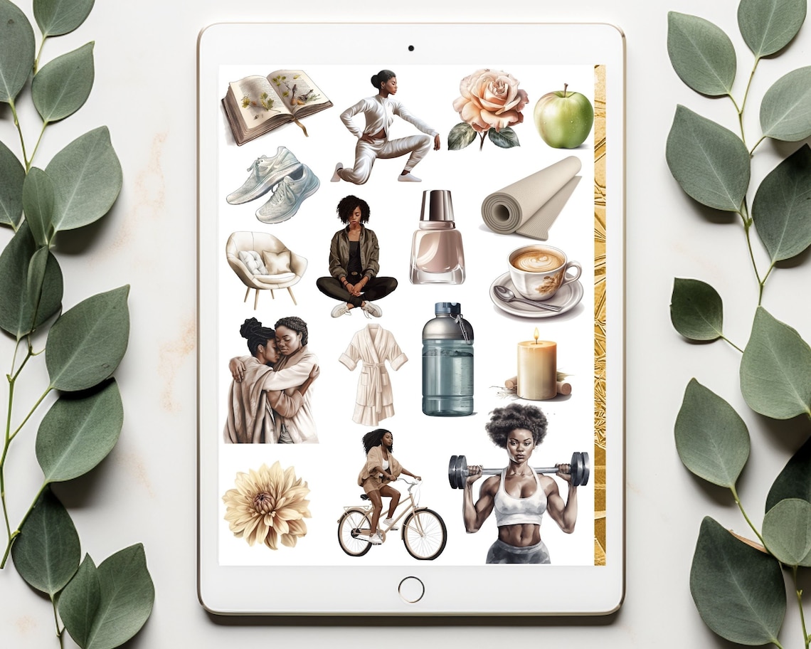 Self Care Stickers for Goodnotes 50 Selfcare Digital Stickers Goodnotes ...