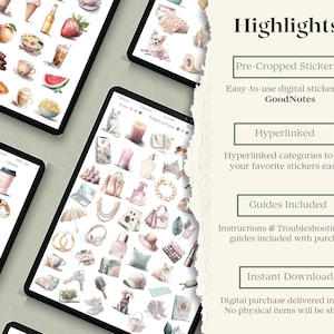 Everyday Aesthetic Digital Planner Stickers | 760 GOODNOTES Stickers ...