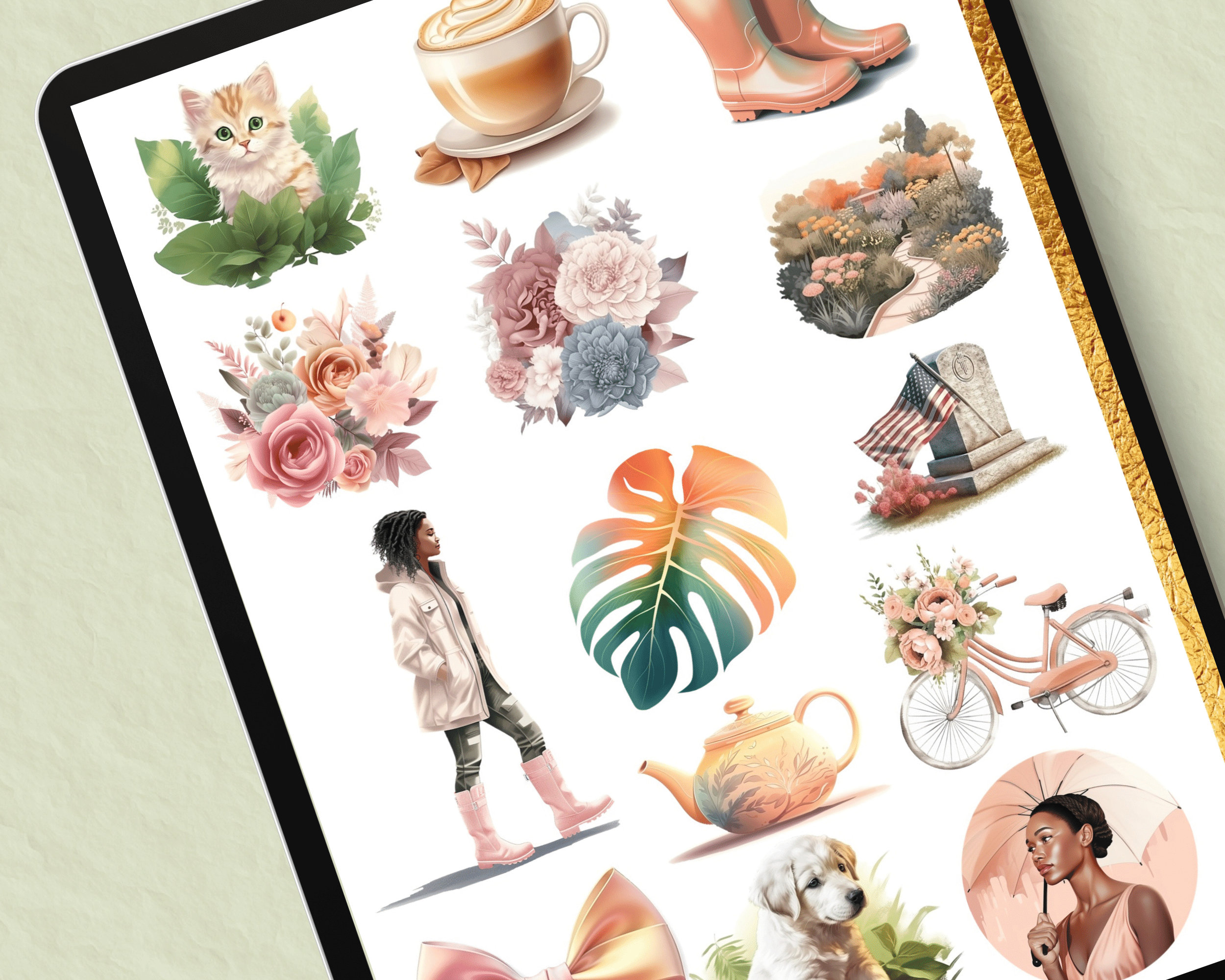 Aesthetic Goodnotes May Digital Stickers for Goodnotes Planner Spring ...