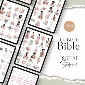 Digital Bible Stickers Goodnotes Black Girl Goodnotes Stickers Bible ...