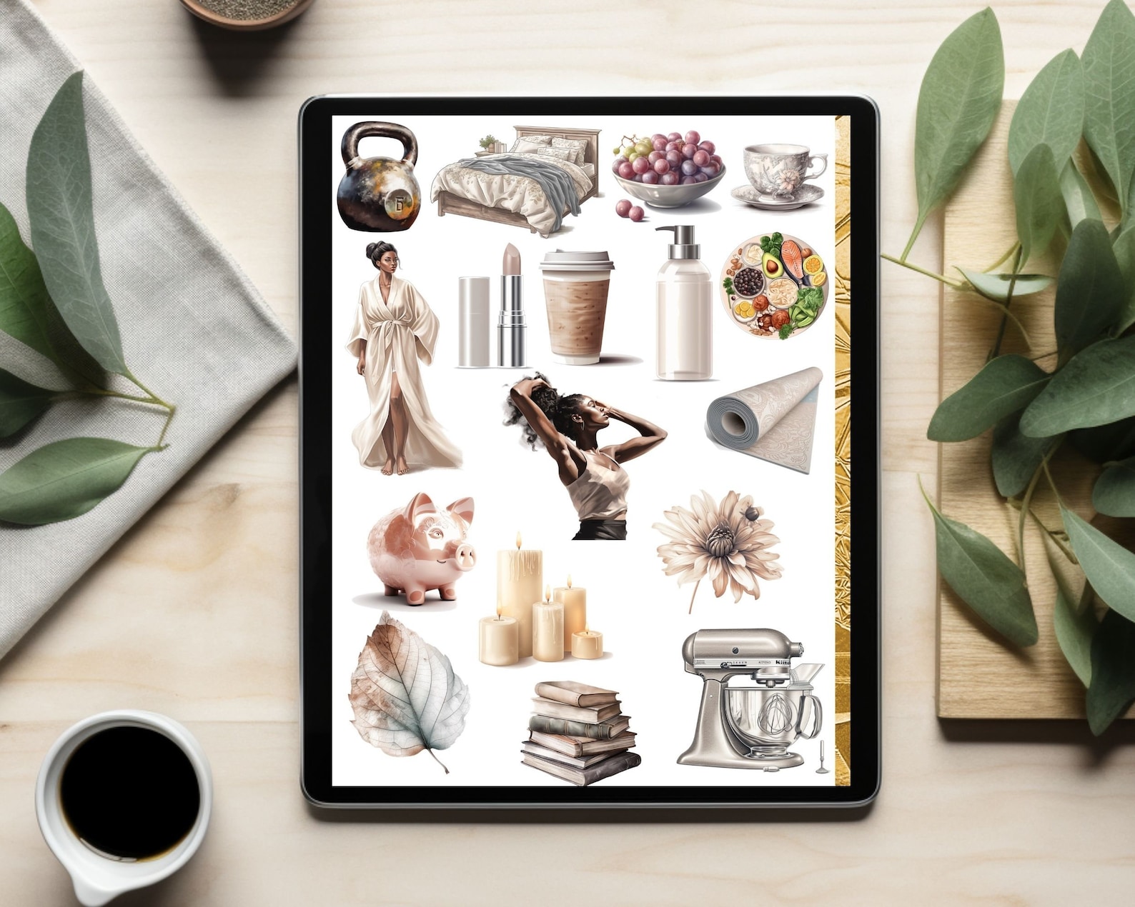 Self Care Stickers for Goodnotes 50 Selfcare Digital Stickers Goodnotes ...