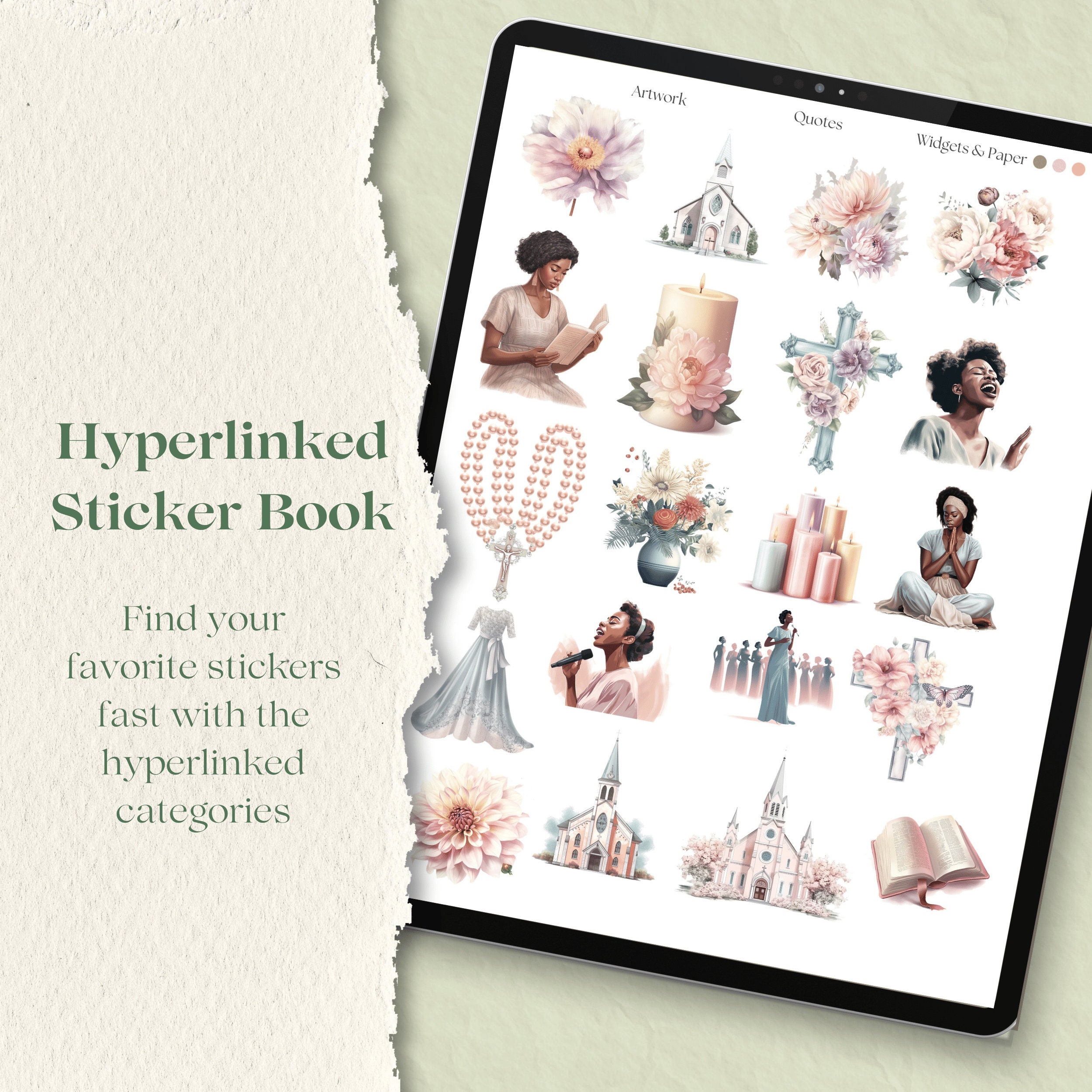 Digital Bible Stickers Goodnotes Black Girl Goodnotes Stickers Bible ...