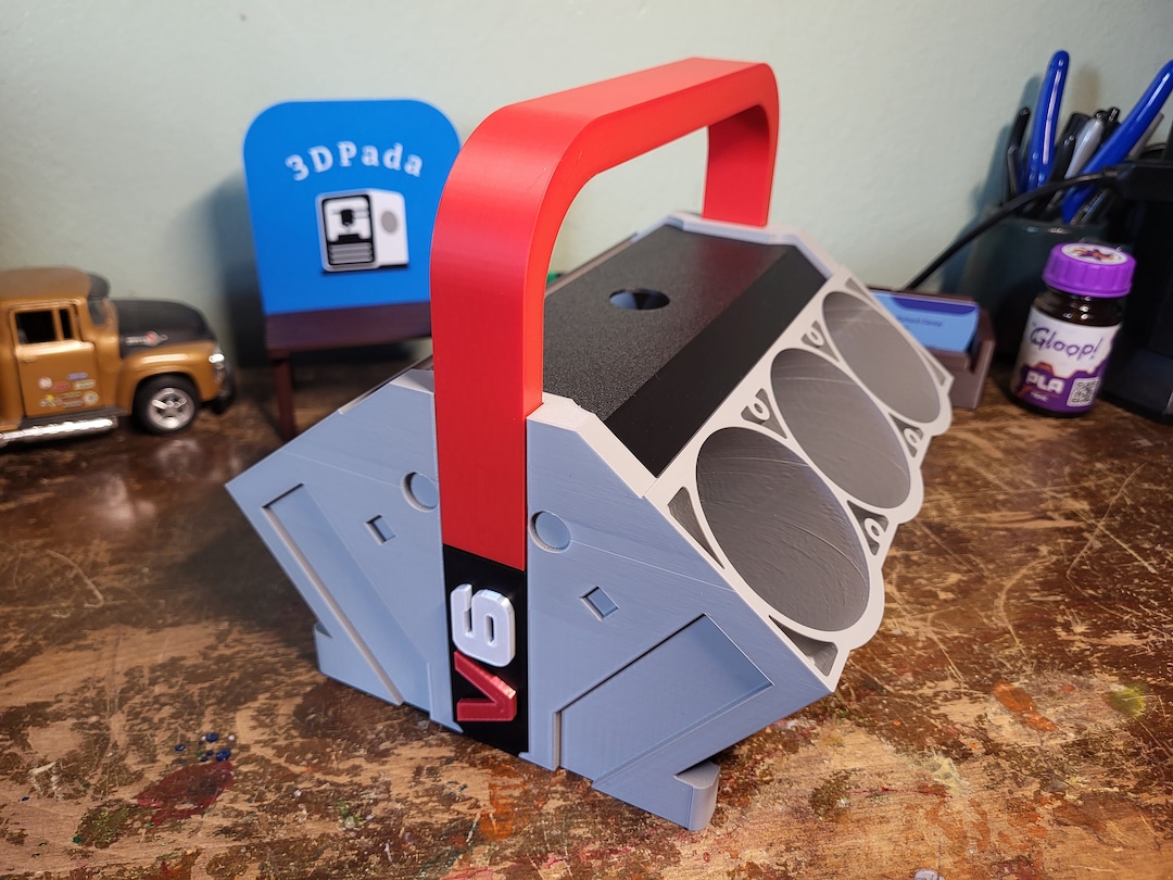 IK3D Designed 3D Printed V6 Can Cooler - Keep Your 12oz Soda and Beer ...