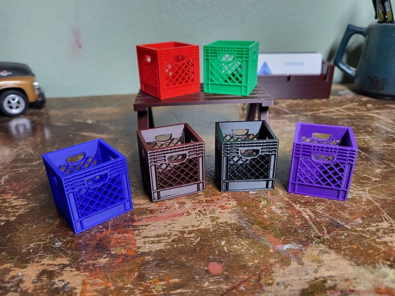 Mini Crate / 3D Printed / Storage / Office / Mysticmesh3d - Etsy