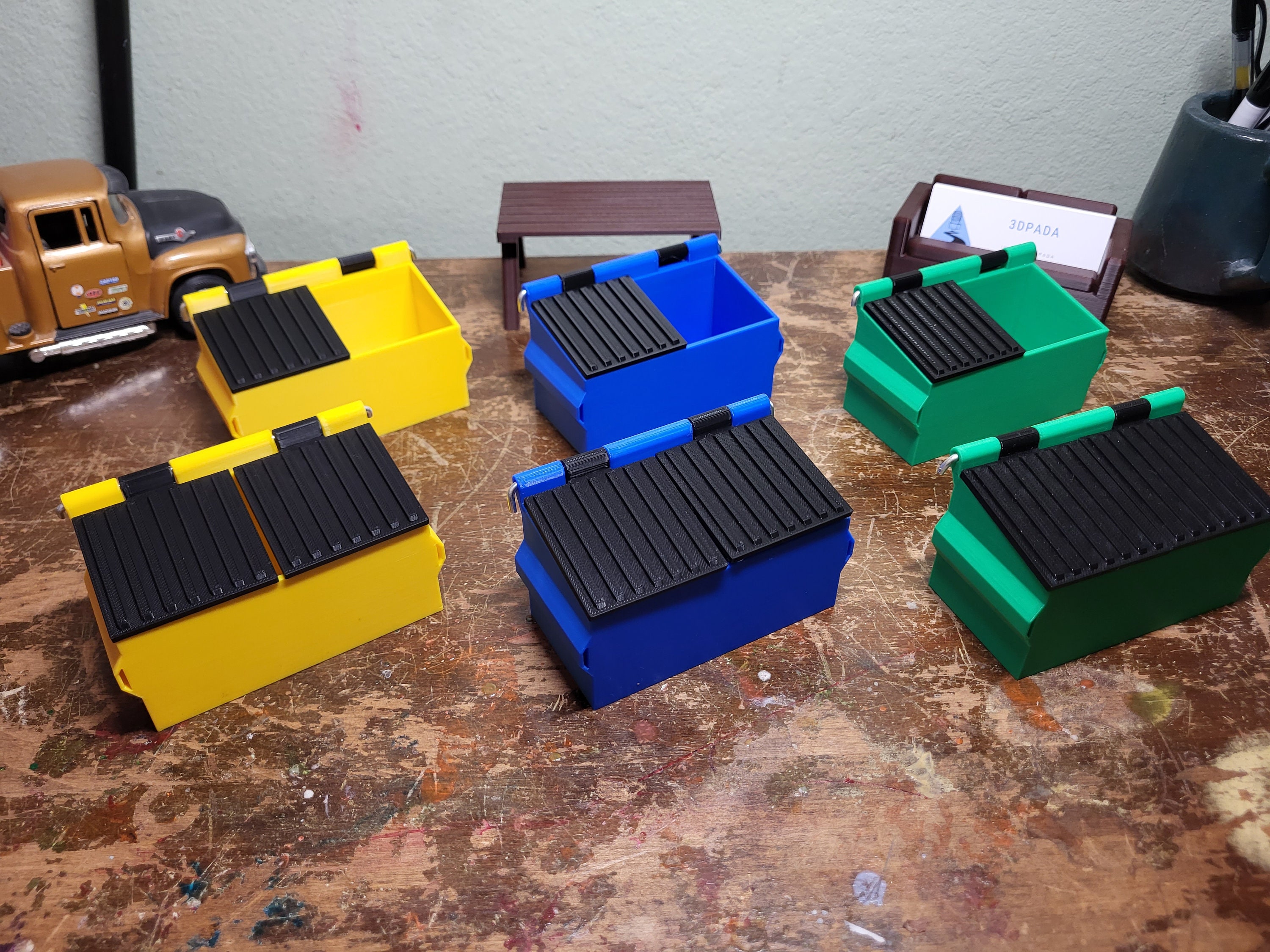 Mini Dumpster / 3D Printed / Storage / Office / Mini Brands ...