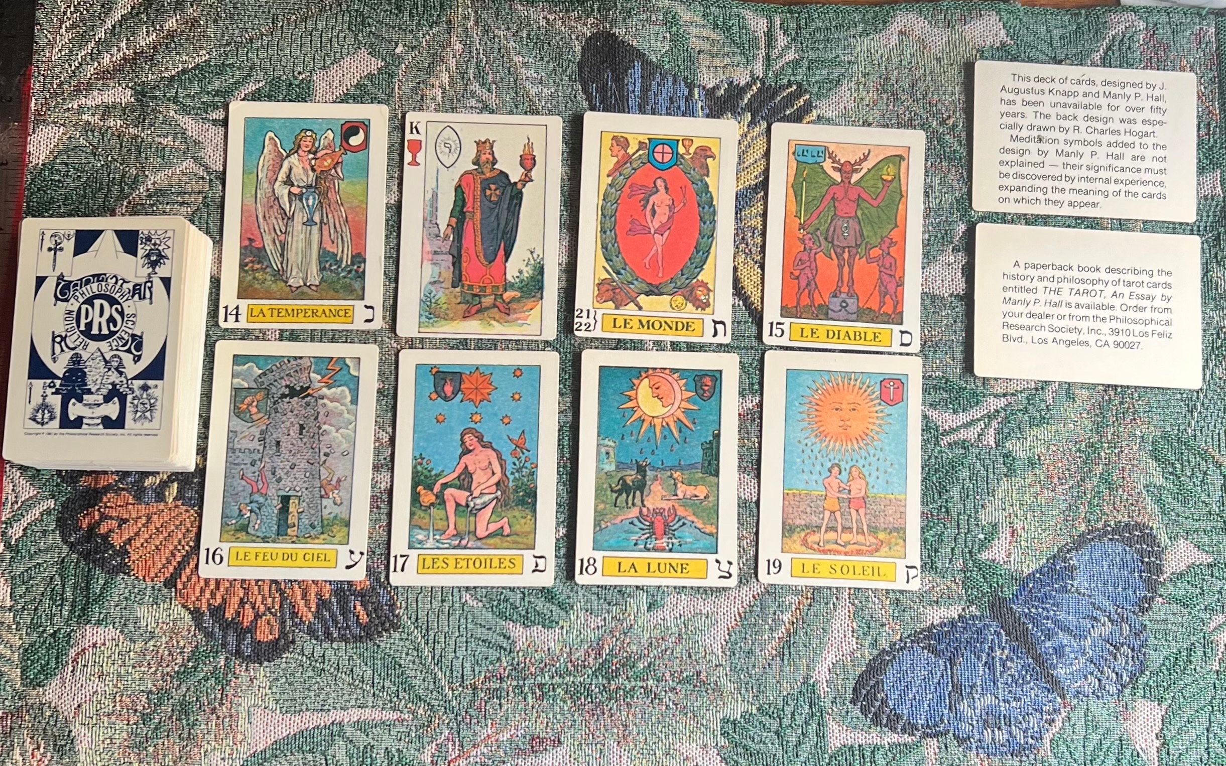 VINTAGE Rare 1981 J Augustus Knapp and Manly. P .hall Tarot ...