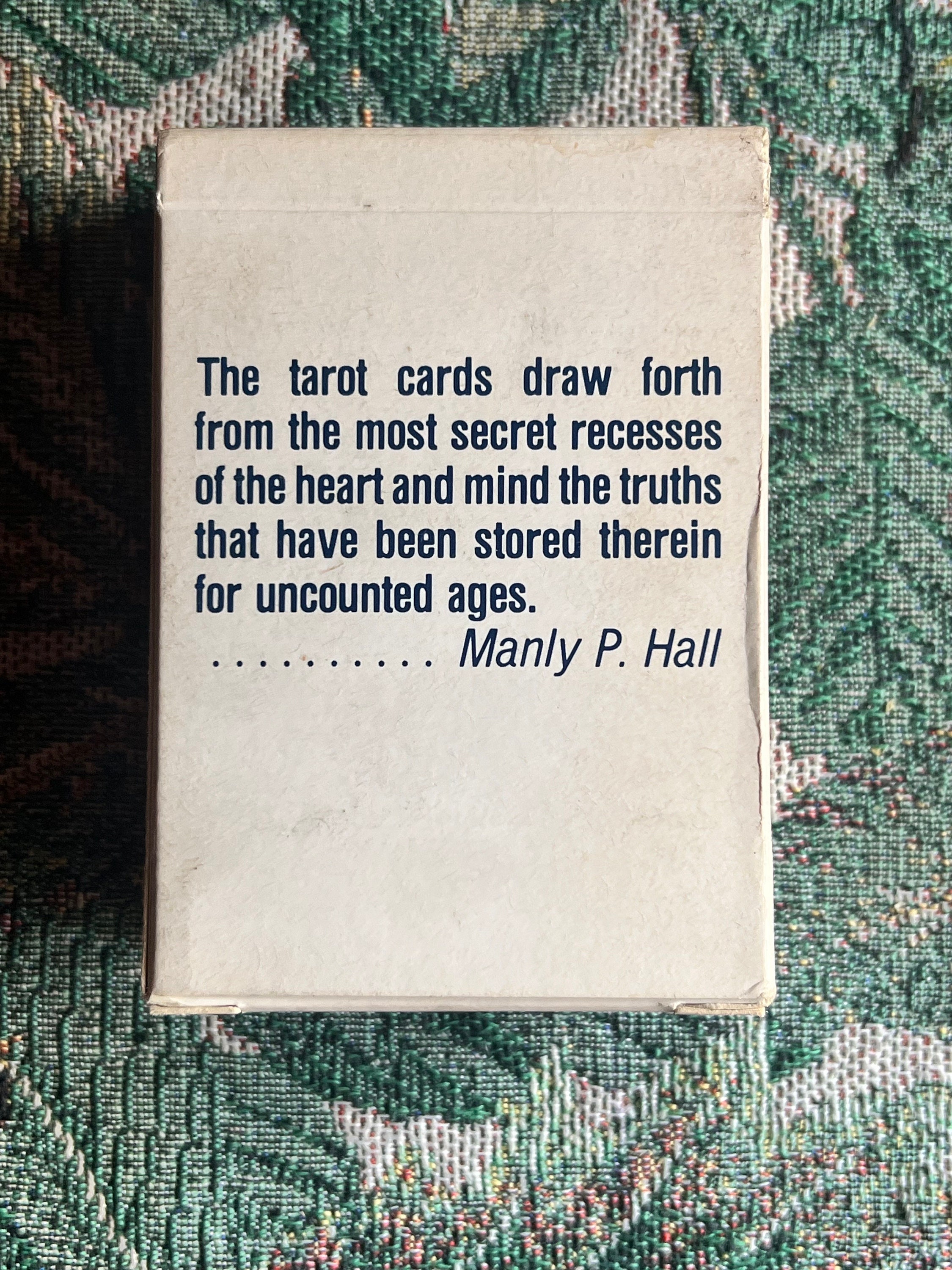 VINTAGE - Rare 1981 J Augustus Knapp and Manly. P .hall Tarot Cards ...
