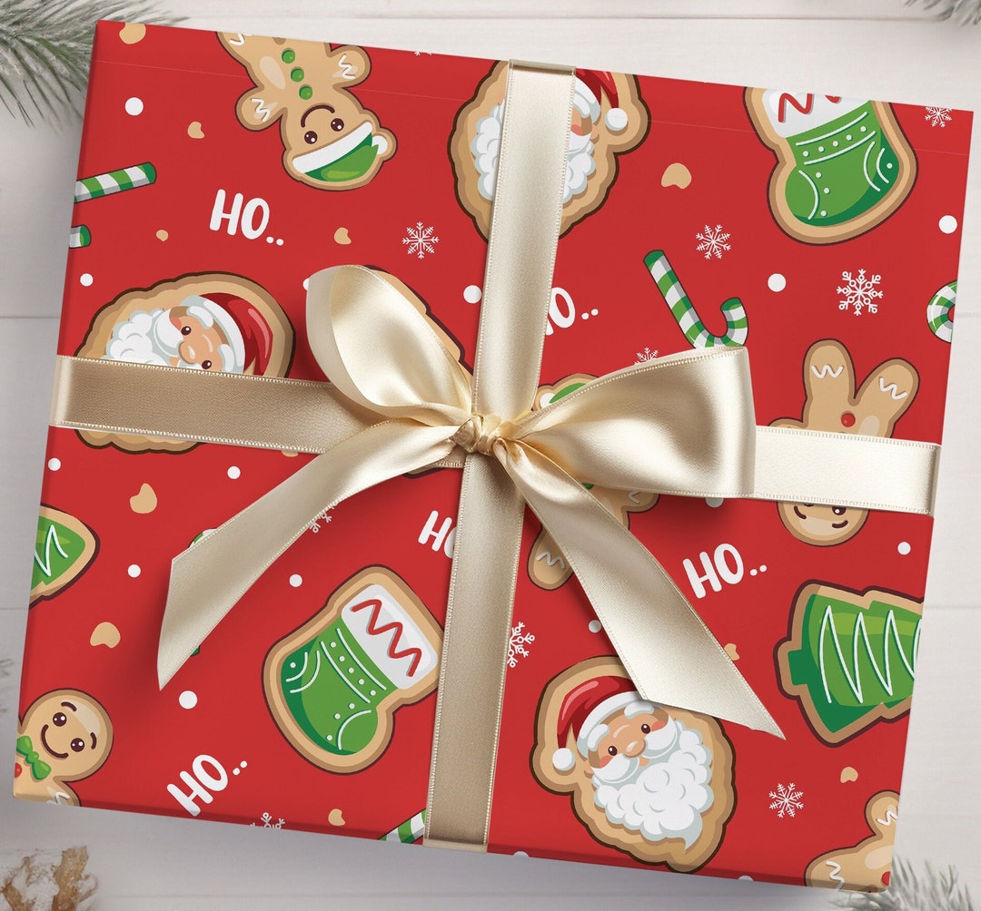 Christmas Cookie Wrapping Paper, Christmas Baking, Merry Christmas ...