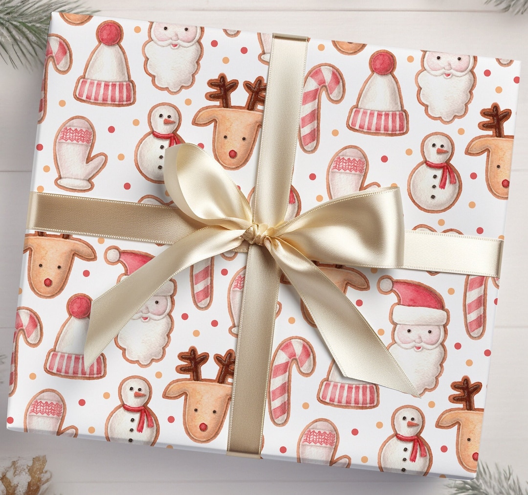 Christmas Cookie Wrapping Paper, Christmas Baking, Merry Christmas ...