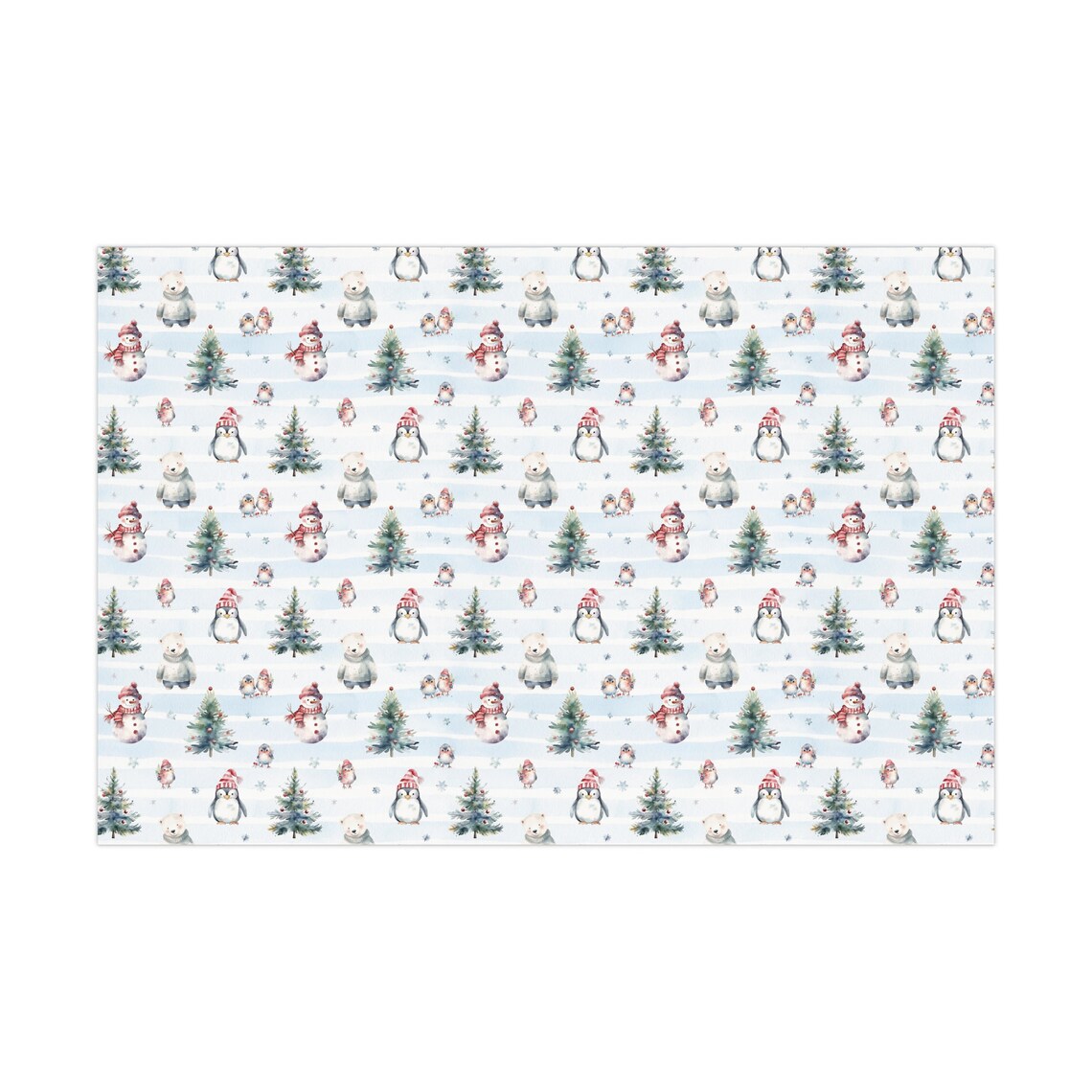 Adorable Christmas Gift Wrap, Merry Christmas Wrapping Paper, Rustic ...