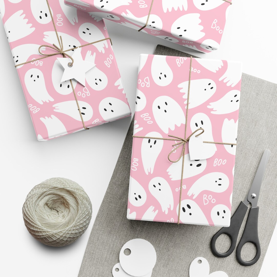 Cute Boo Ghosts Wrapping Paper, Halloween Gift Wrap - Etsy