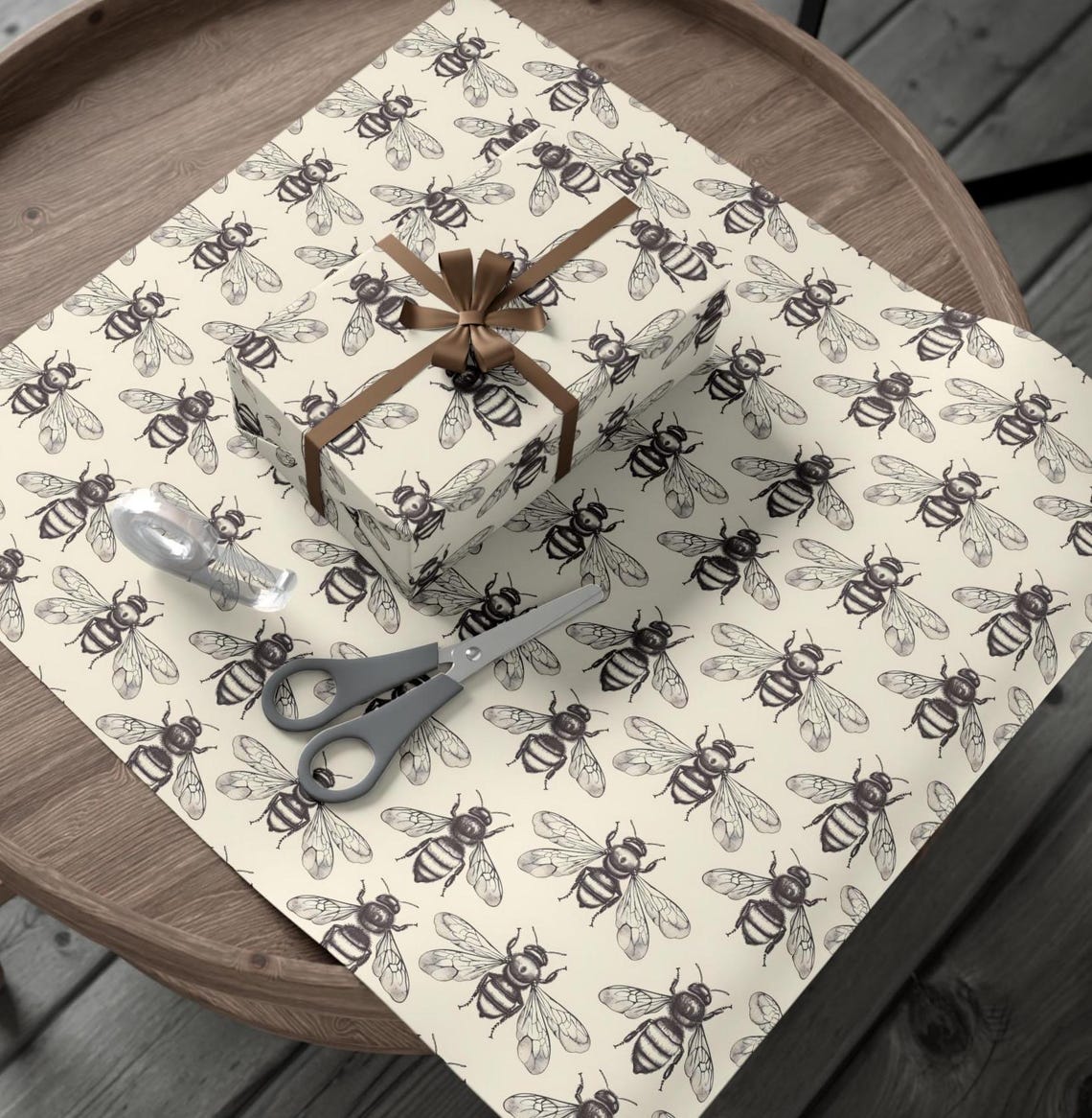 Bee Wrapping Paper, Beehive Gift Wrap, Classic Wrapping Paper, Gift ...
