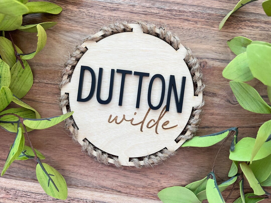 Baby Announcement Sign, Birth Announcement Round, Stat Sign ...