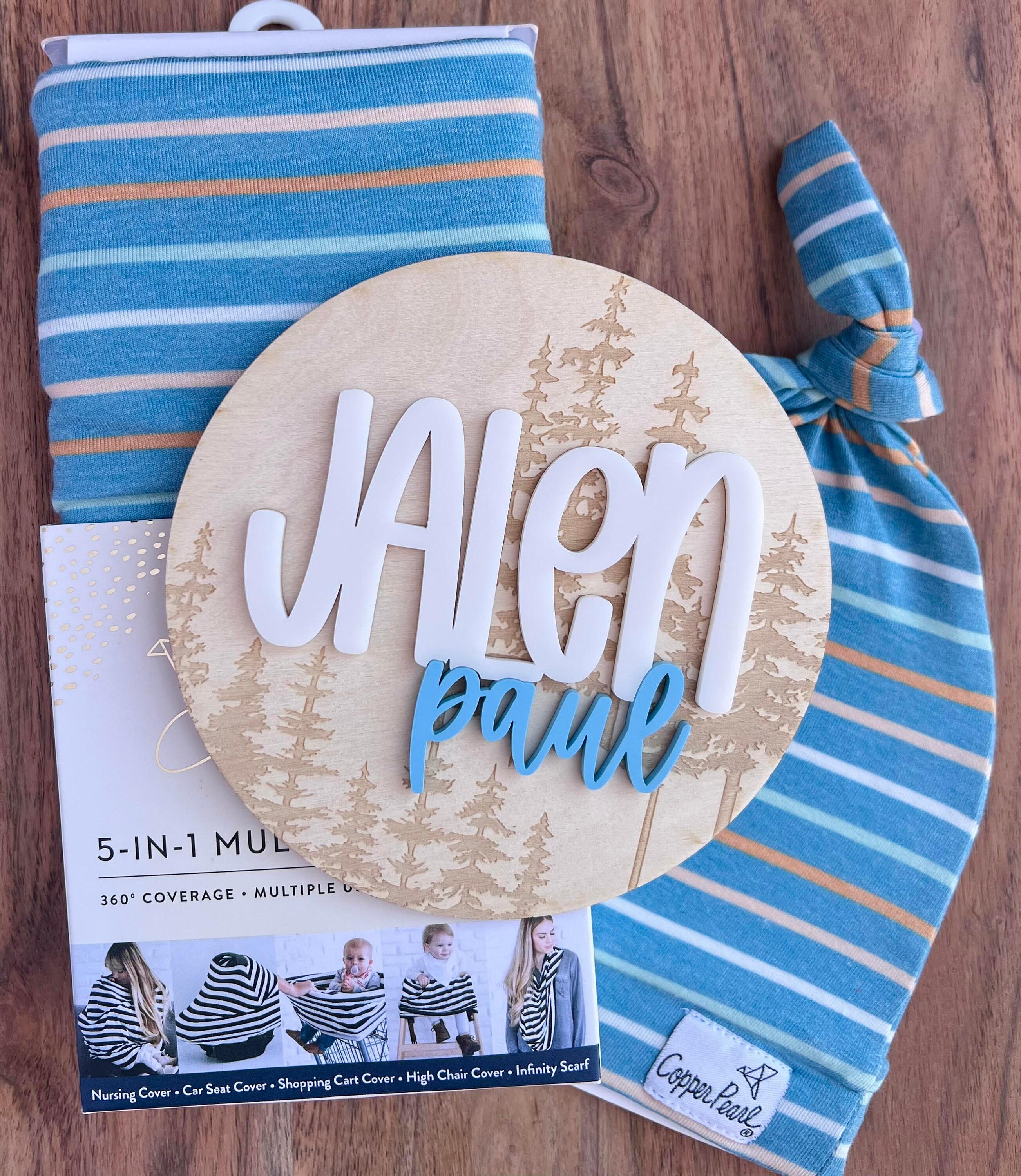 Baby Announcement Sign, Birth Announcement Round, Stat Sign ...